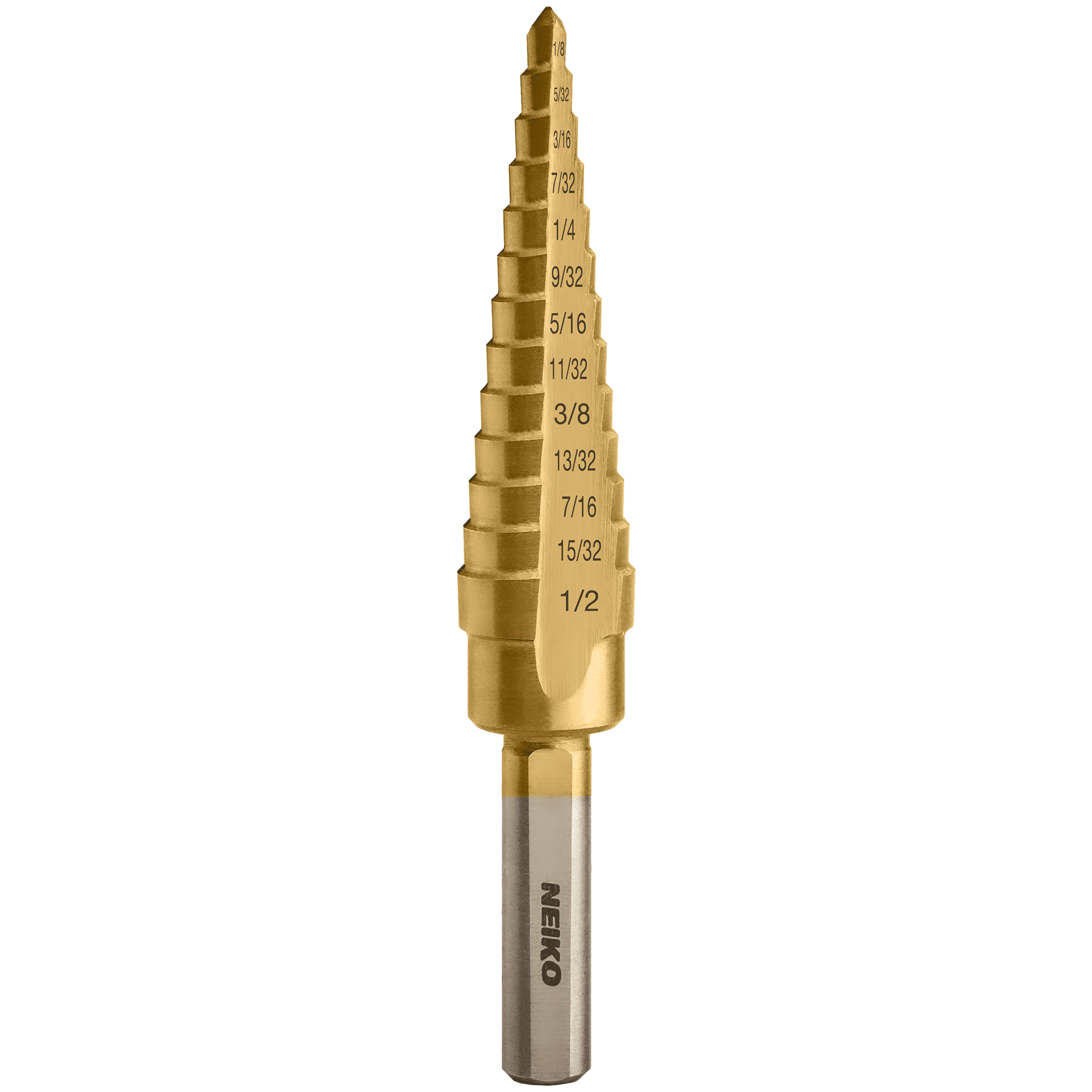 NEIKO 10182A Titanium Step Drill Bit, High-Speed Alloy-Steel Bit, Hole ...