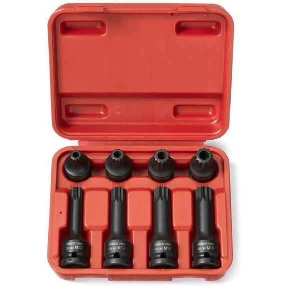 NEIKO 10283B XZN Triple Square Spline Socket Set | 8pc Heavy Duty ...