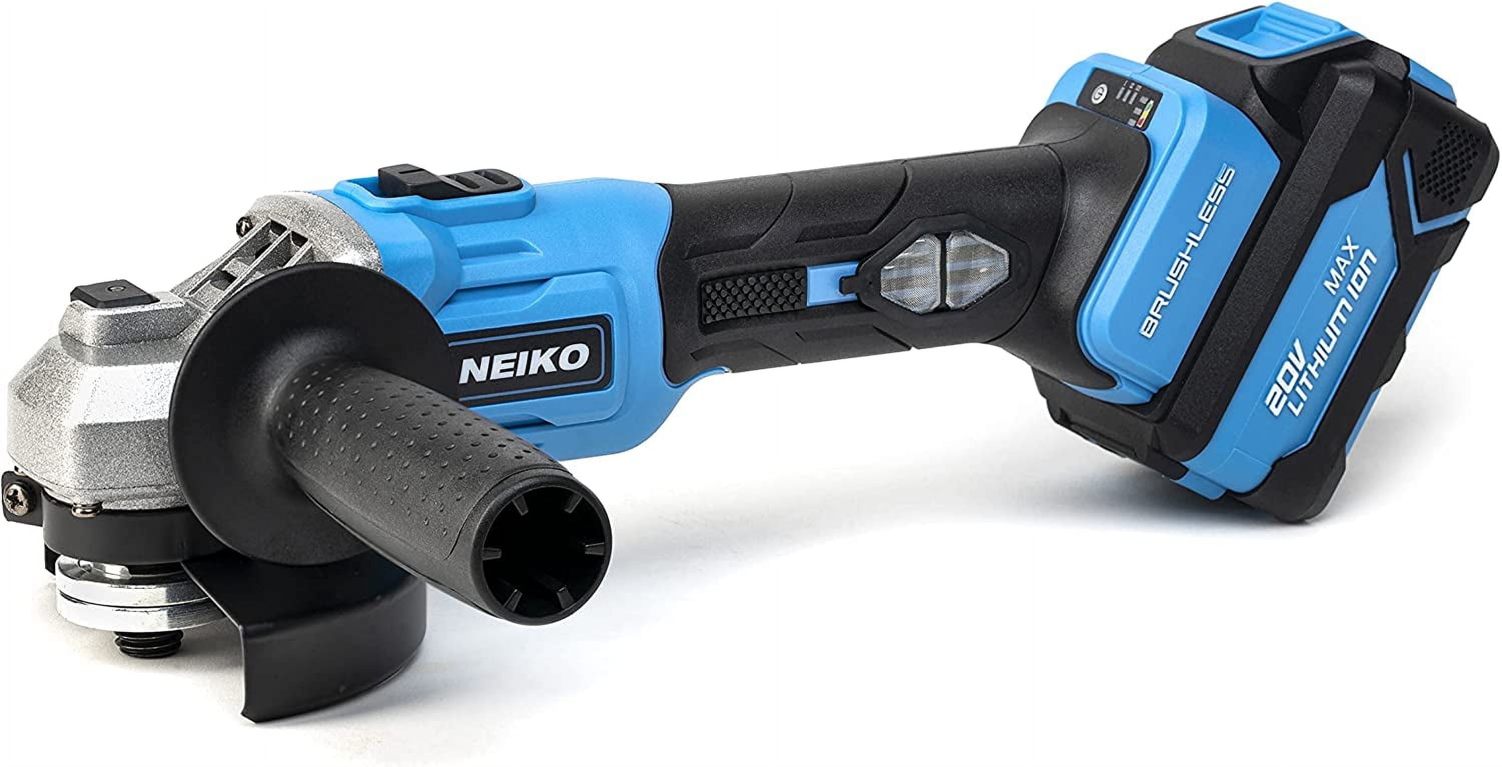 NEIKO 10881A Cordless Angle Grinder, 4 1/2-Inch Grinder with Variable ...