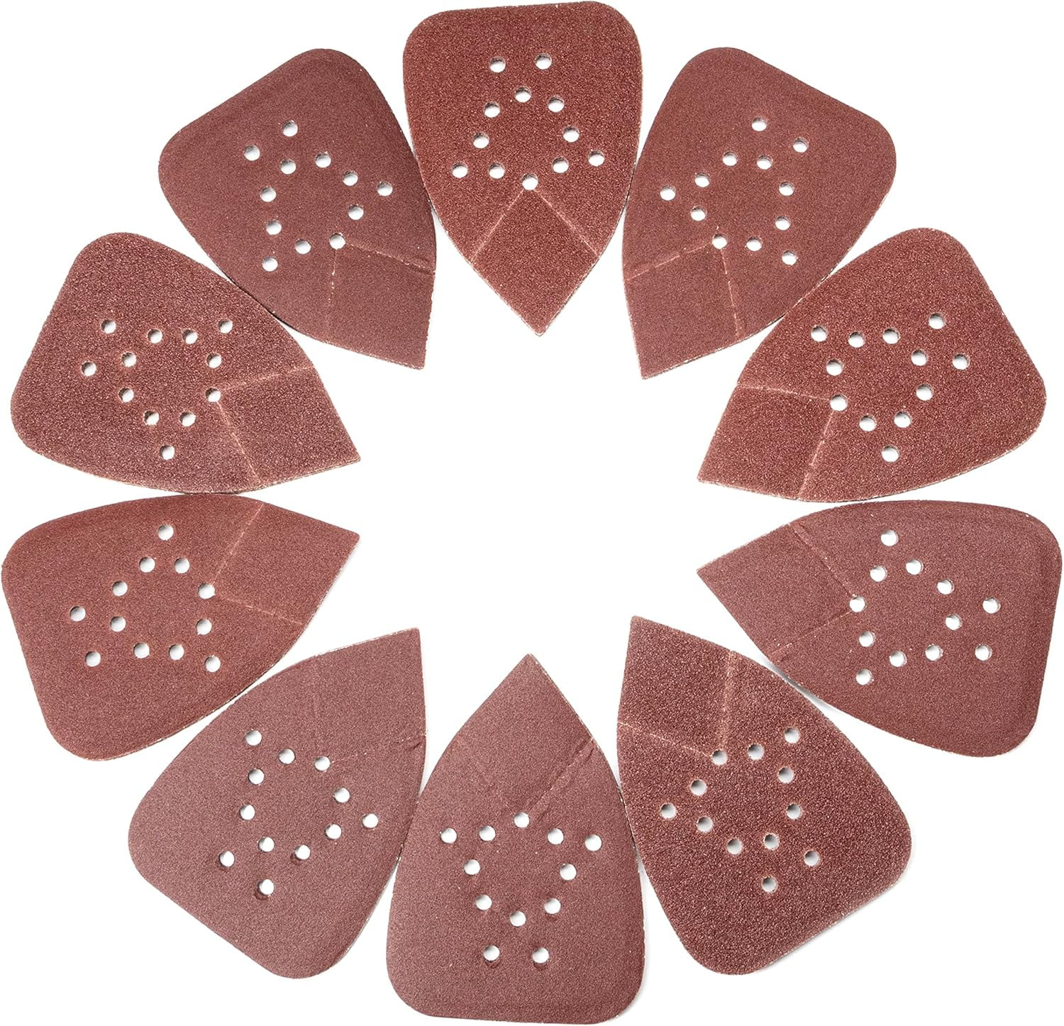 NEIKO 11272A 50pc Hook & Loop Mouse Sandpaper Assortment 60, 80, 120 ...