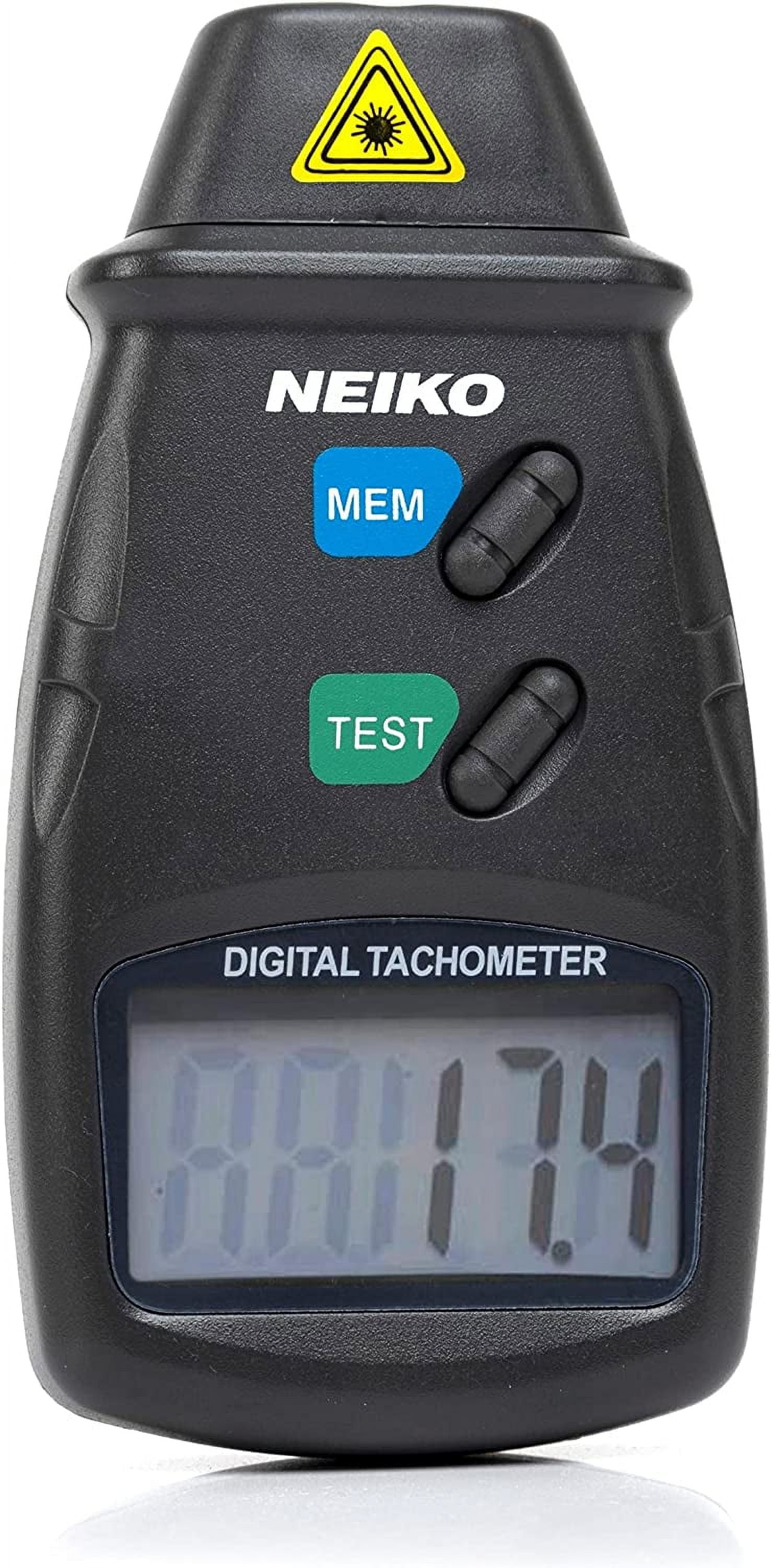 NEIKO 20713A Digital Tachometer, Noncontact Laser Photo Sensor with 2.5 ...