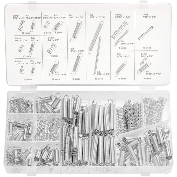 NEIKO 50456A Spring Assortment Set, 200 Piece, Extension and ...