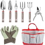 NEIKO 61090A 8 Pc Garden Tool Set, Heavy Duty Gardening Tool Set for ...