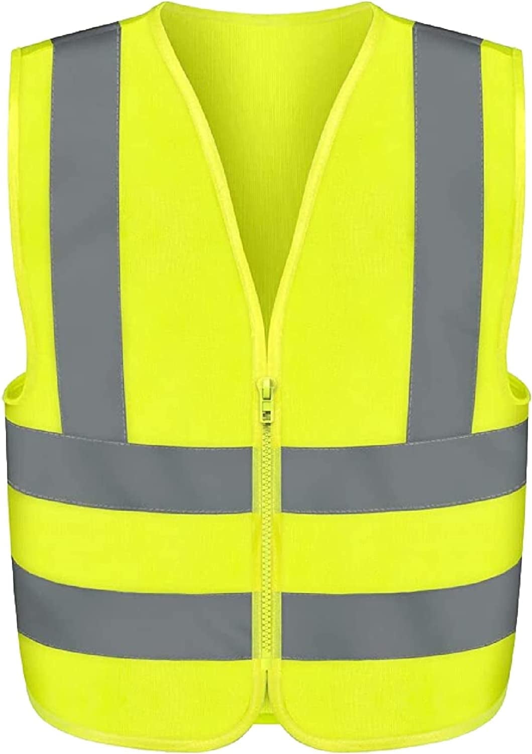 Neiko Safety Vest, 53942A, High Vis Neon Yellow with Reflective Strips ...