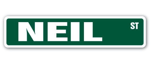 NEIL Street Sign Childrens Name Room Sign | Indoor/Outdoor | 36" Wide ...