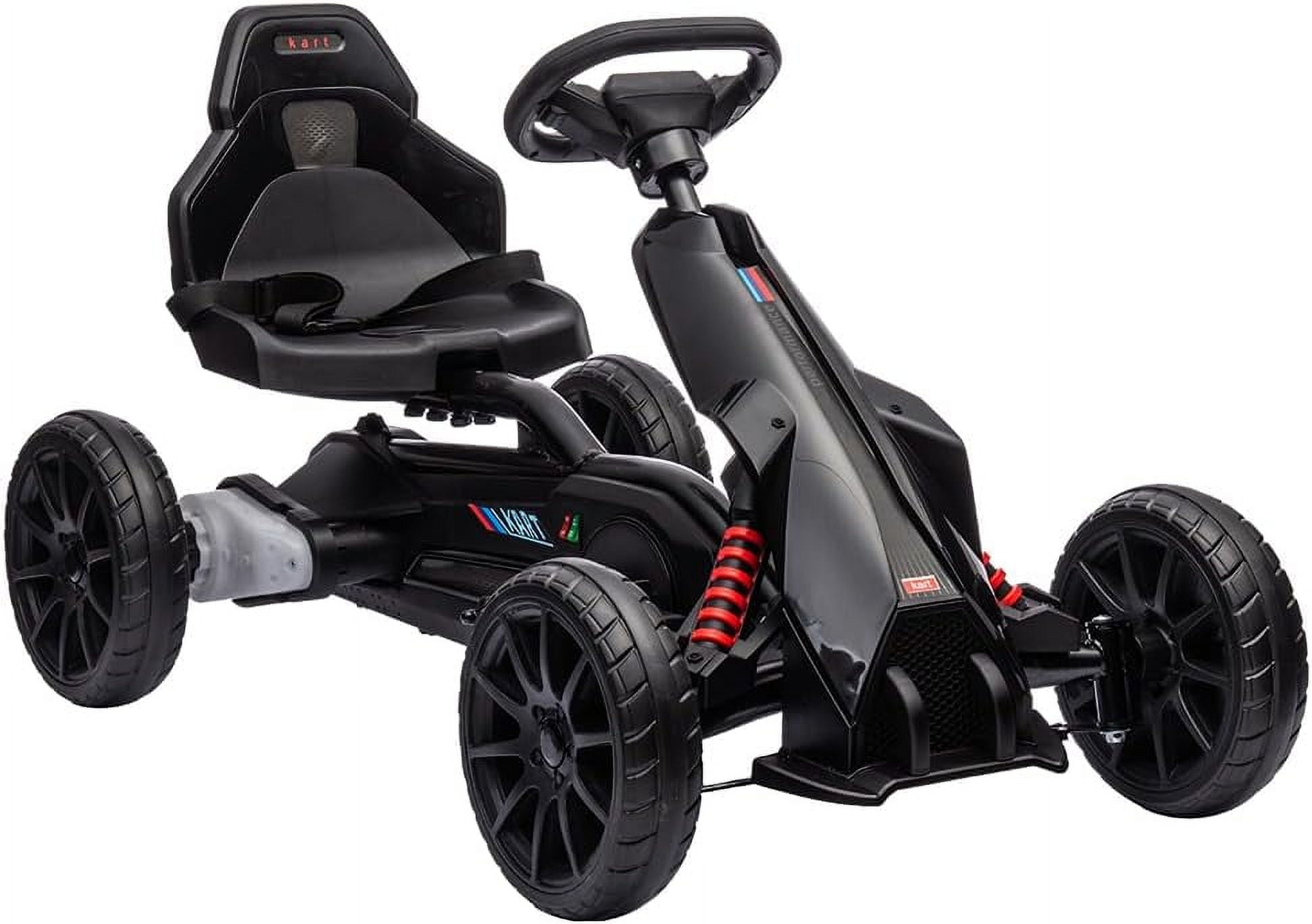 NEILA 12V Electric Go Kart for Kids 7Ah Battery Powered Ride on Car for ...