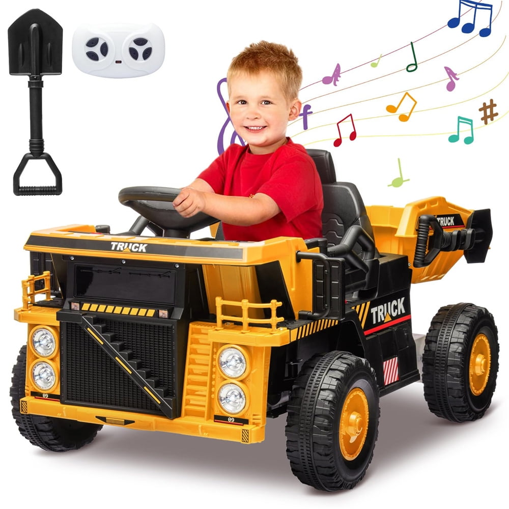 NEILA 12V Ride On Dump Truck for Kids – Electric Construction Vehicle ...