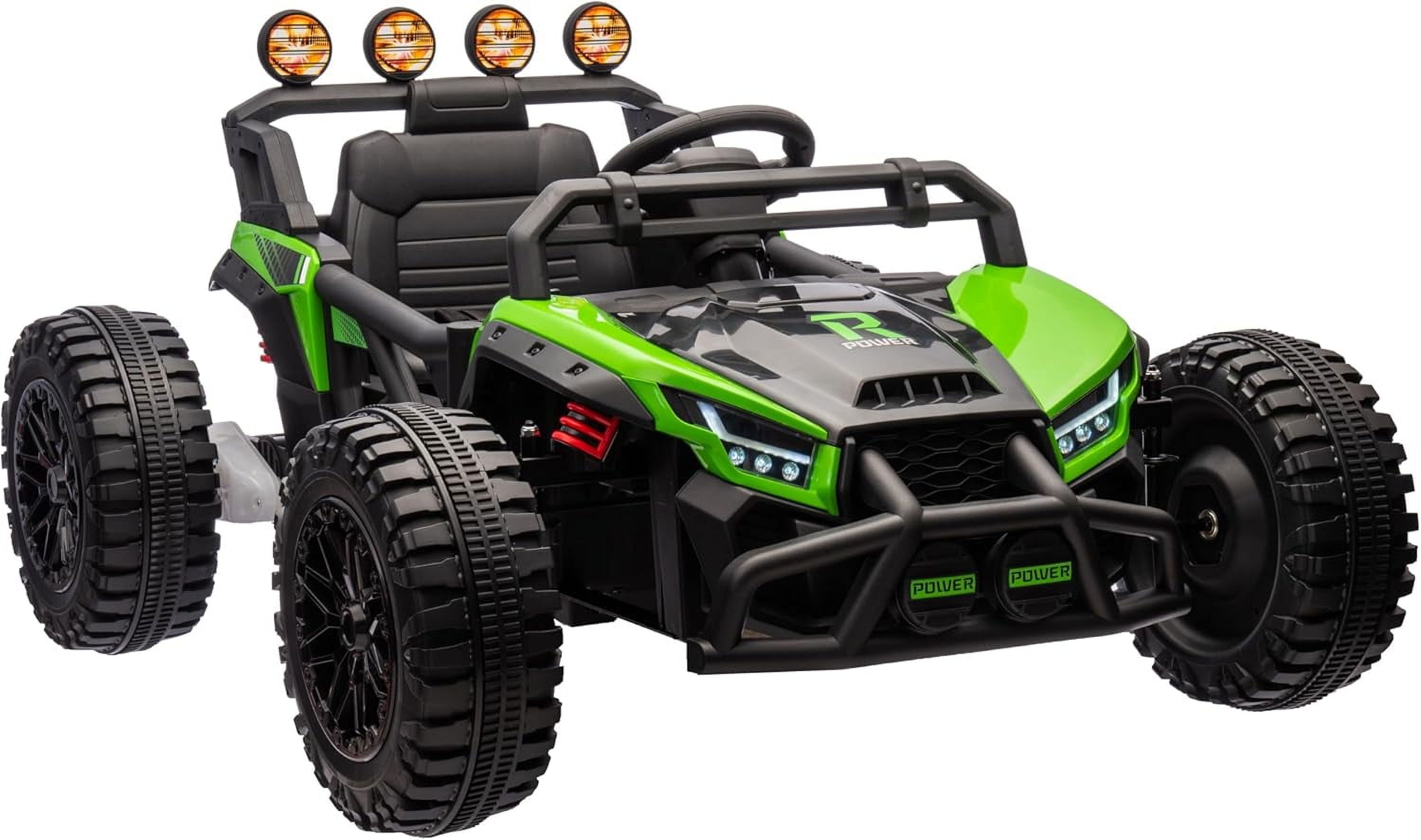 NEILA 24V Ride On UTV for Kids – Electric Powered Adventure Vehicle with Remote Control, Spring ...