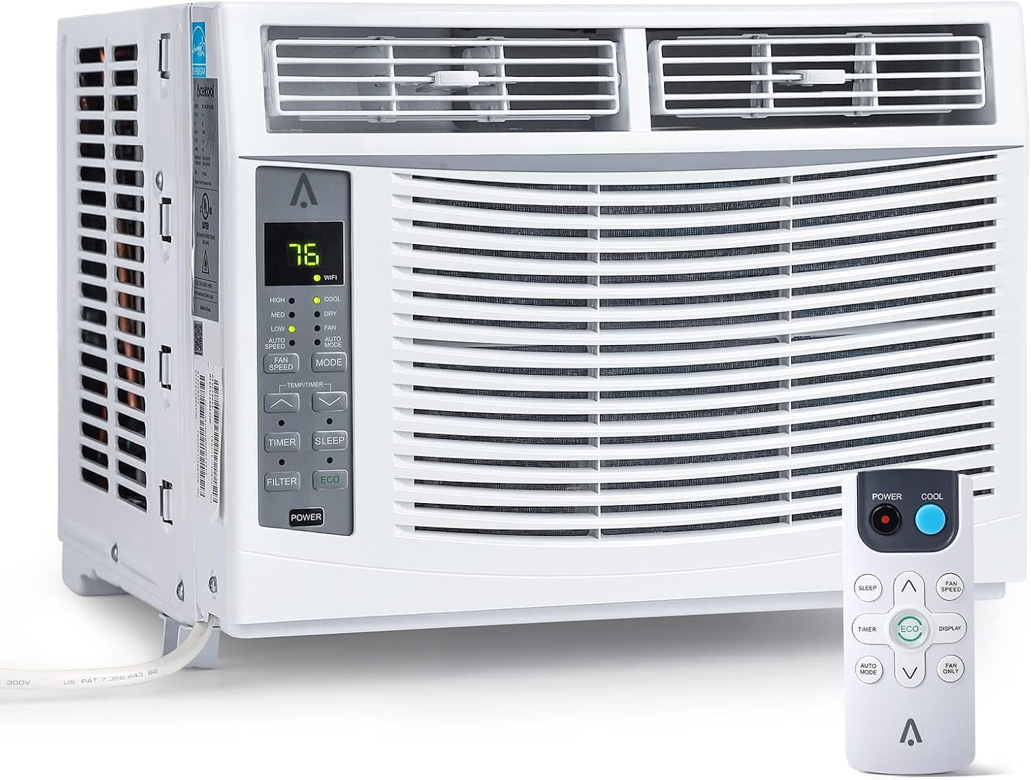 NEILA 6000 BTU Window Air Conditioner with WiFi, Smart Window AC Unit ...