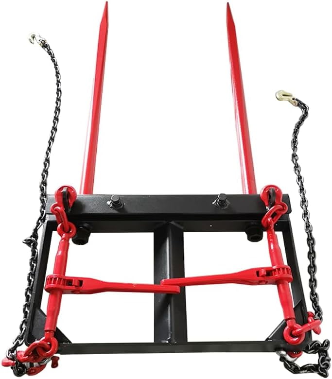 NEILA Dual Prong 43" Hay Spear for Tractor Bucket - 3000LB Bale Spears ...