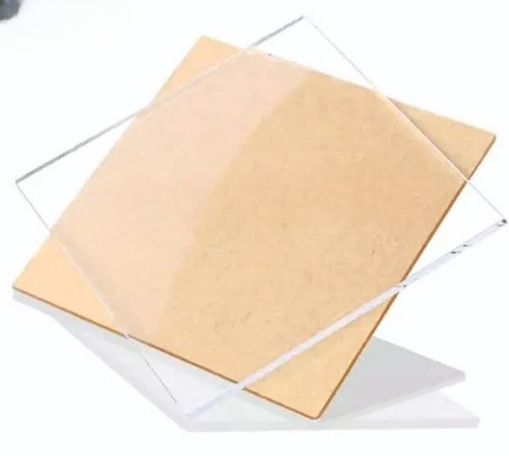 NEILL High Gloss Acrylic Square Sheet 3mm Transparent Pack of 1pcs Use ...