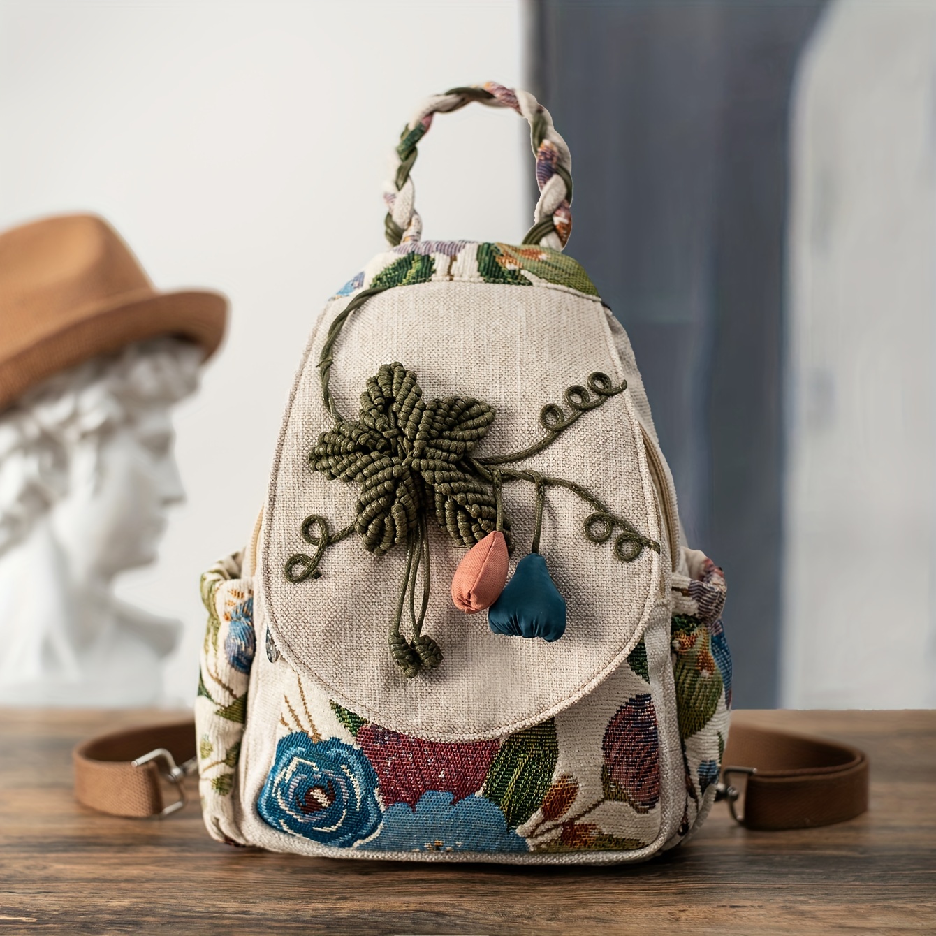 NELESS Chic Backpack - Versatile Womens Daypack with Vintage Flair for ...