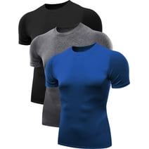 Grey Compression Shirts For Men Men Compression Shirts Men Short Sleeve ...