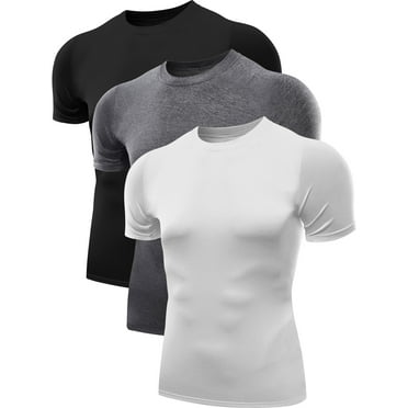 DEVOPS 2 Pack Men's thermal turtle neck long sleeve compression shirts ...