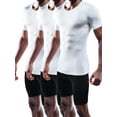 NELEUS Men's Athletic Compression Shirt, Short Sleeves, 3 Pack, Quick ...