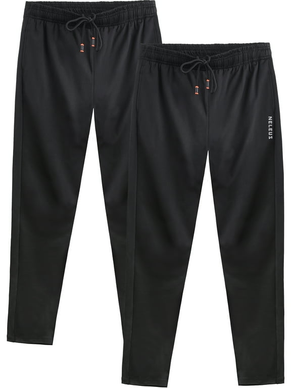 Athletic Works Men's and Big Men's Knit Joggers, 2-Pack, Sizes S-5XL ...
