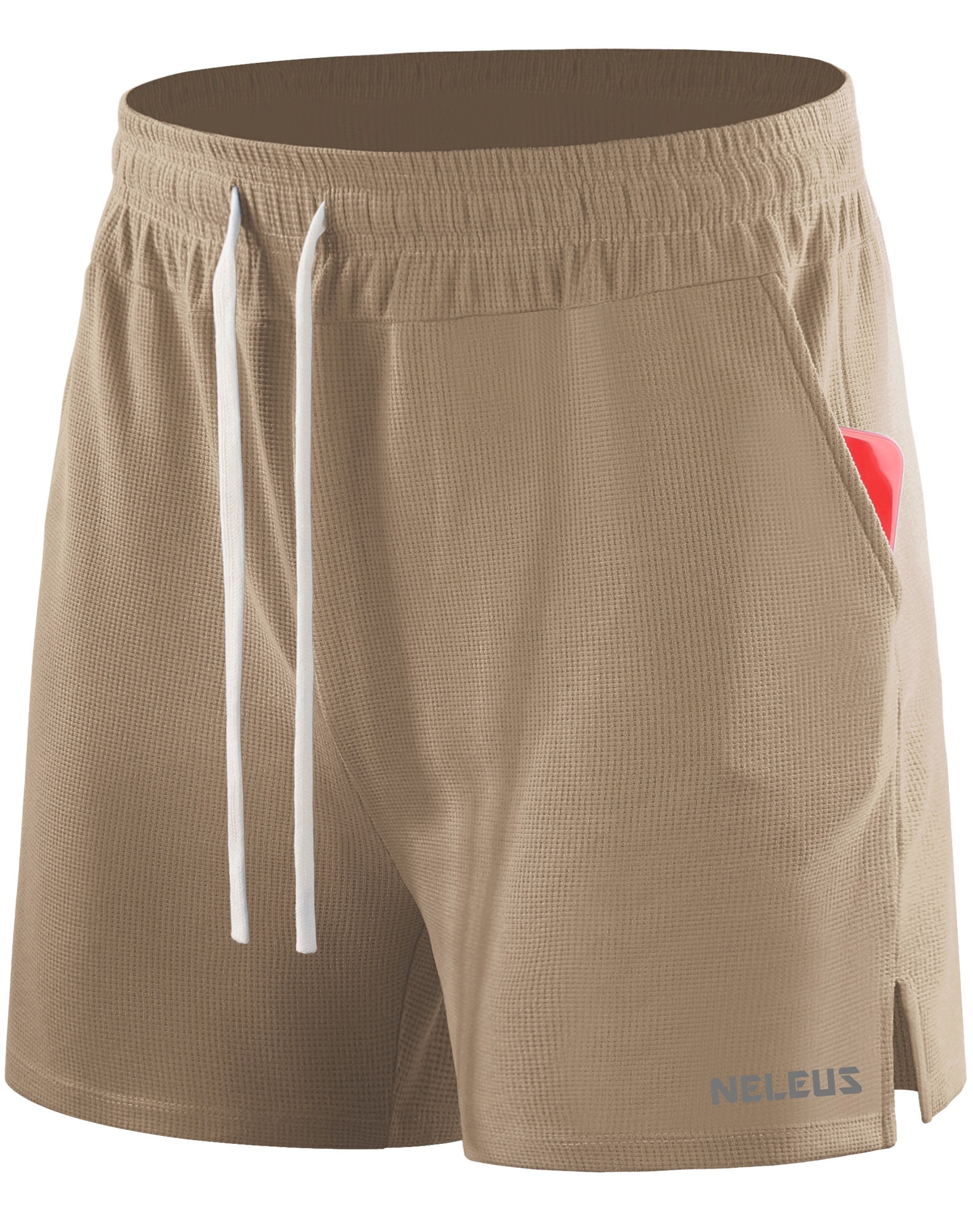 NELEUS Mens 4" Workout Running Shorts with Towel Loop and Pockets ...