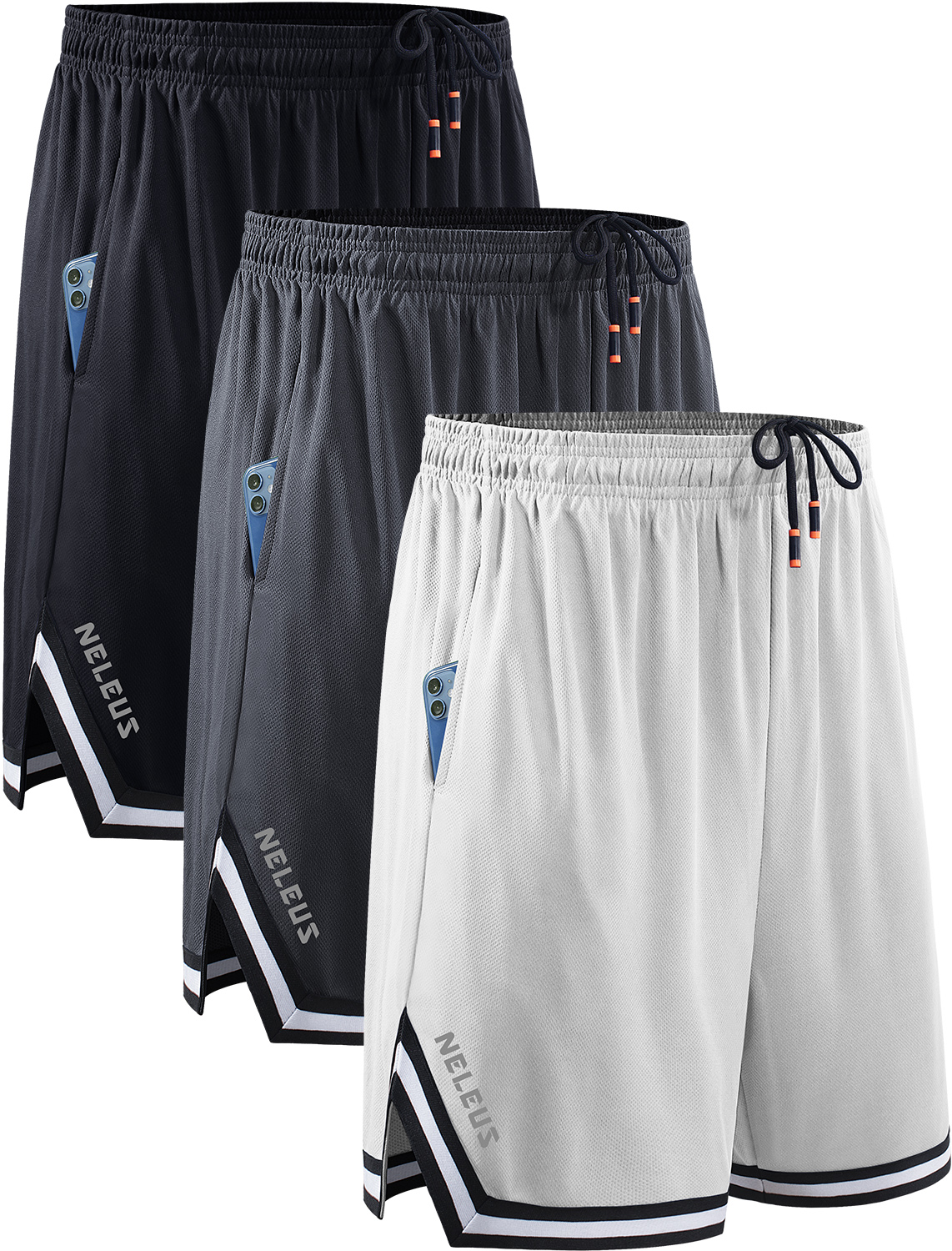 A4 Lined Tricot Mesh Shorts For Men in White | N5293 - Walmart.com