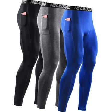 Men's Athletic Compression Pants Baselayer Quick Dry Sports Running Gym ...