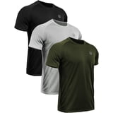 NELEUS Men's Dry Fit Mesh Athletic Shirts 3-Pack, Breathable ...