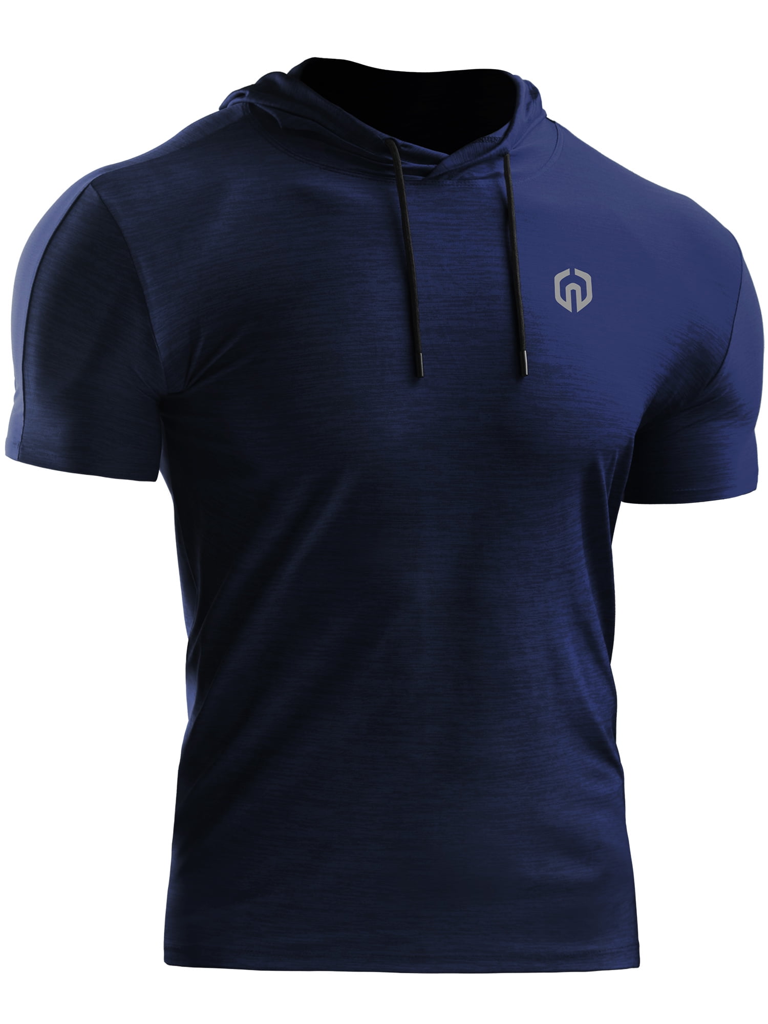 NELEUS Mens Short Sleeves Shirt with Hoods Dry Fit Running Workout ...