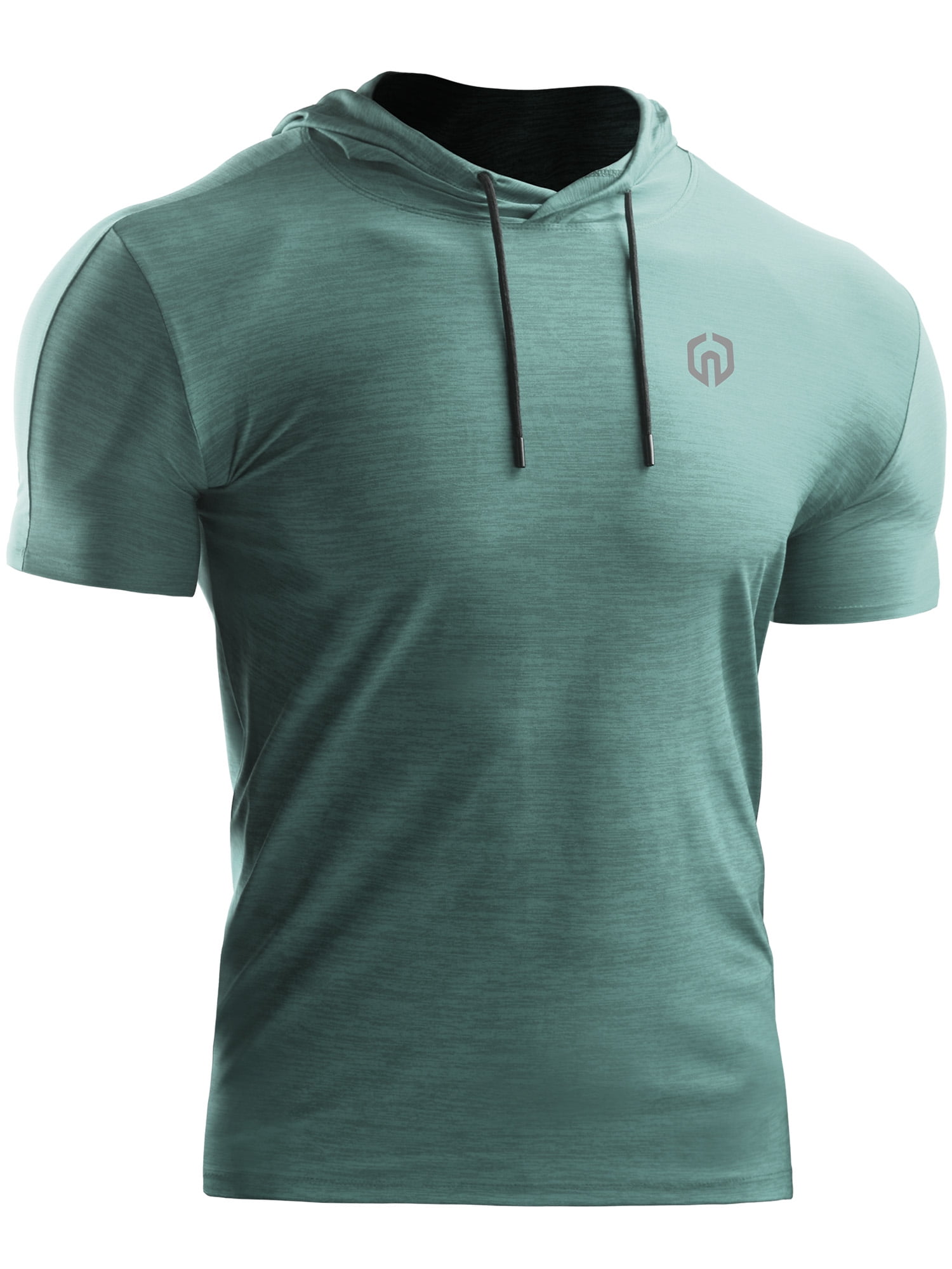 NELEUS Mens Short Sleeves Shirt with Hoods Dry Fit Running Workout ...