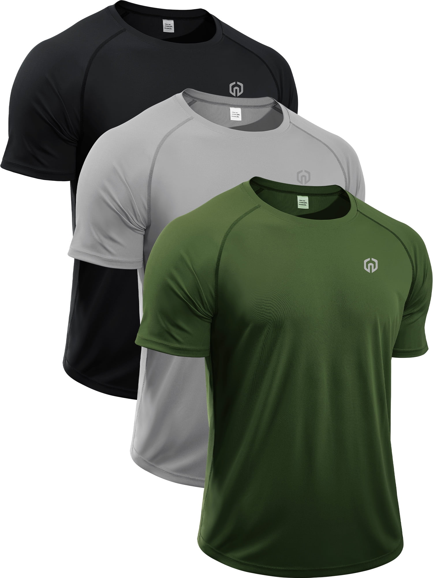 NELEUS Mens UPF 50+ Shirt SPF Sun Protection Quick Dry Short Sleeve ...