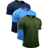NELEUS Mens Dry Fit Mesh Athletic Shirts 3 Pack Black Blue Red for ...
