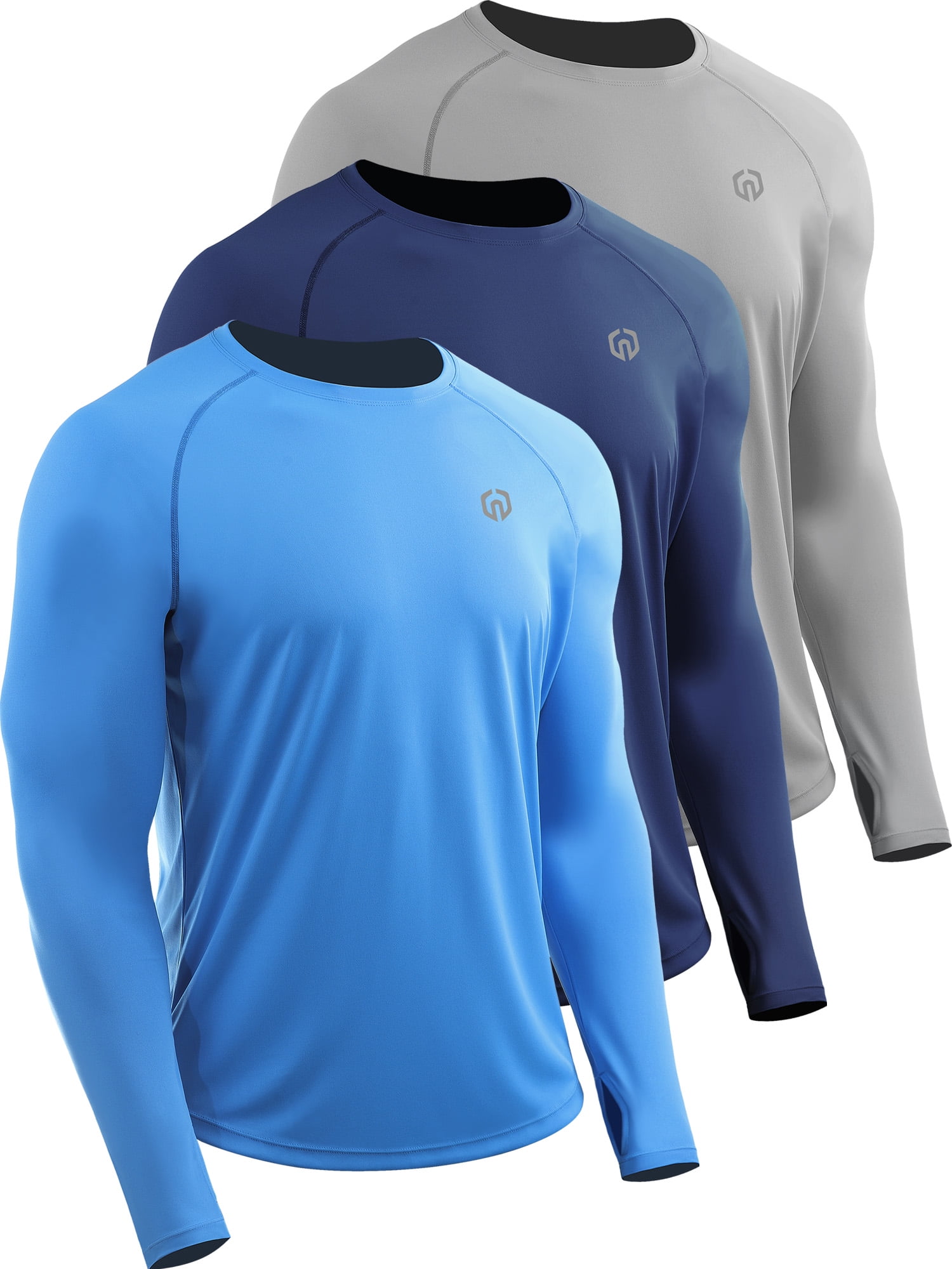 NELEUS Mens UPF 50+ Sun UV Protection Shirts for Fishing Hiking Workout ...