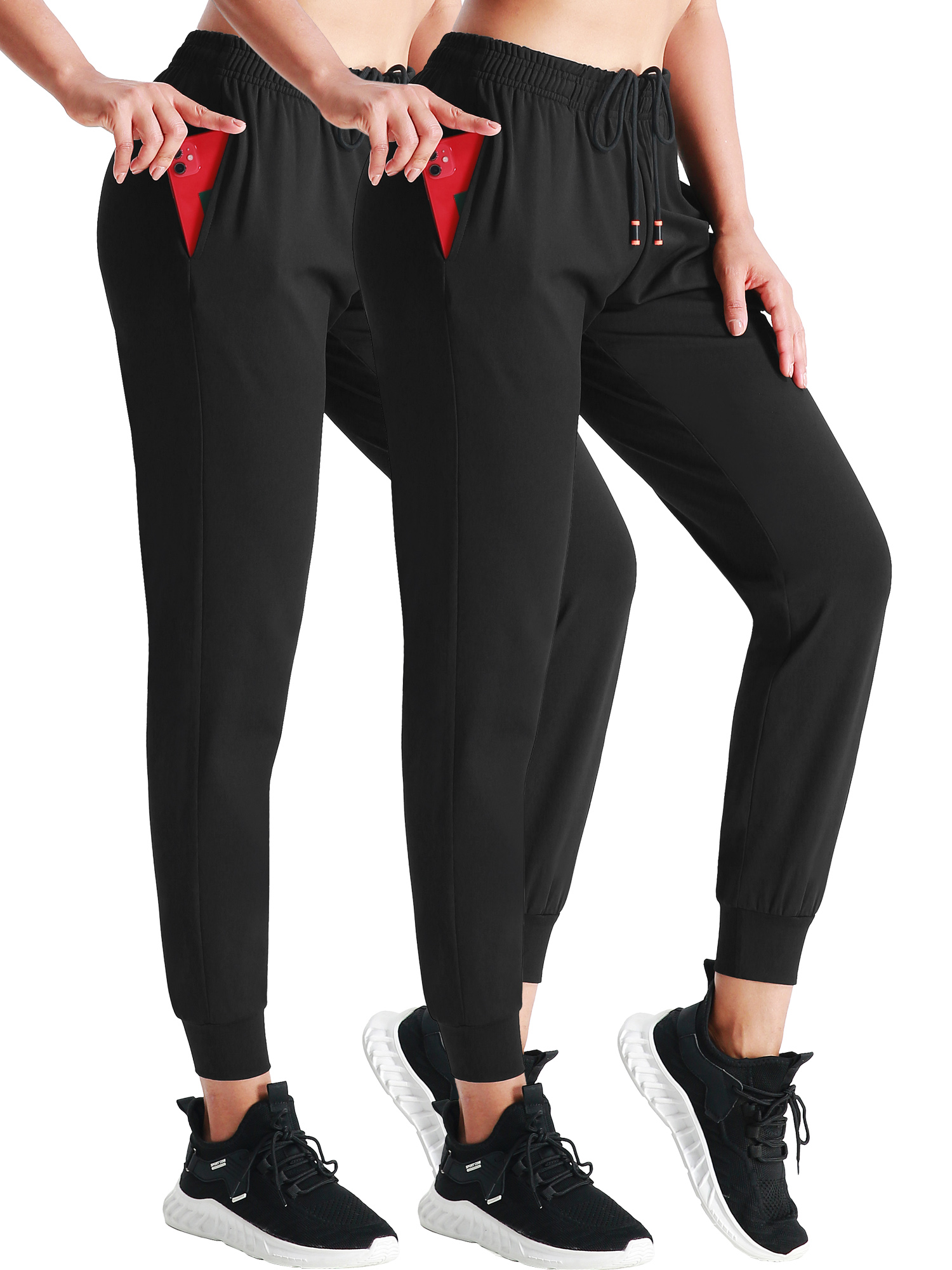 Cargo Pants for Women Stretch High Waisted Casual Sweatpant Wide Leg ...