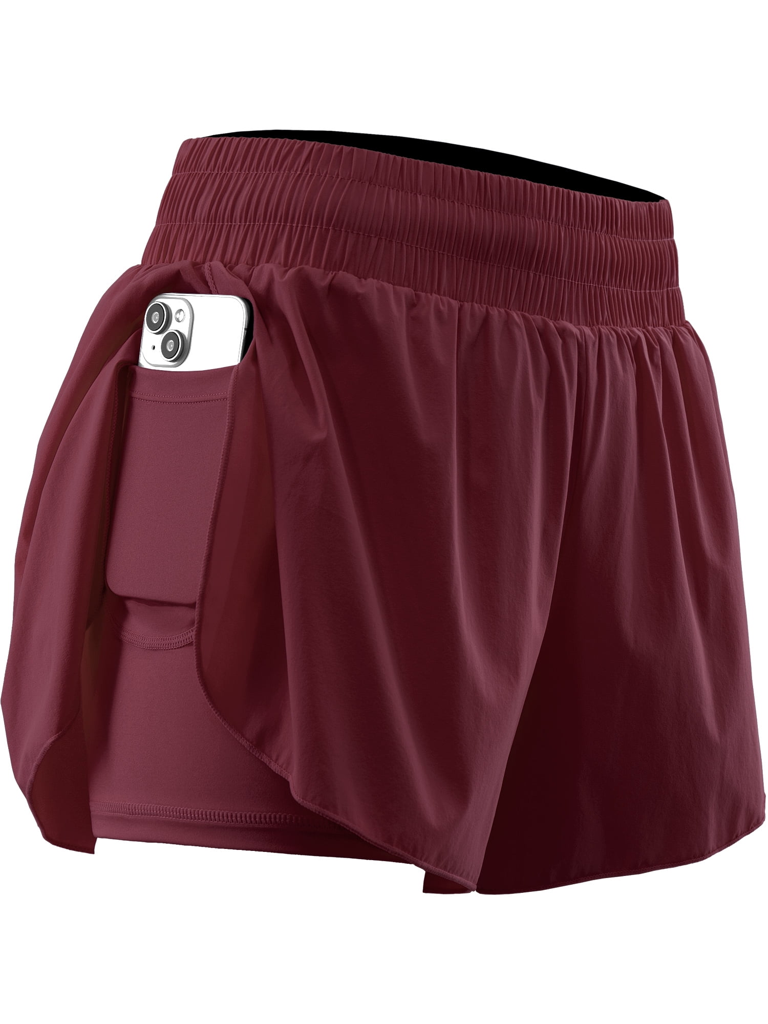 NELEUS Womens 2 in 1 Workout Yoga Shorts for Athletic Gym Running ...