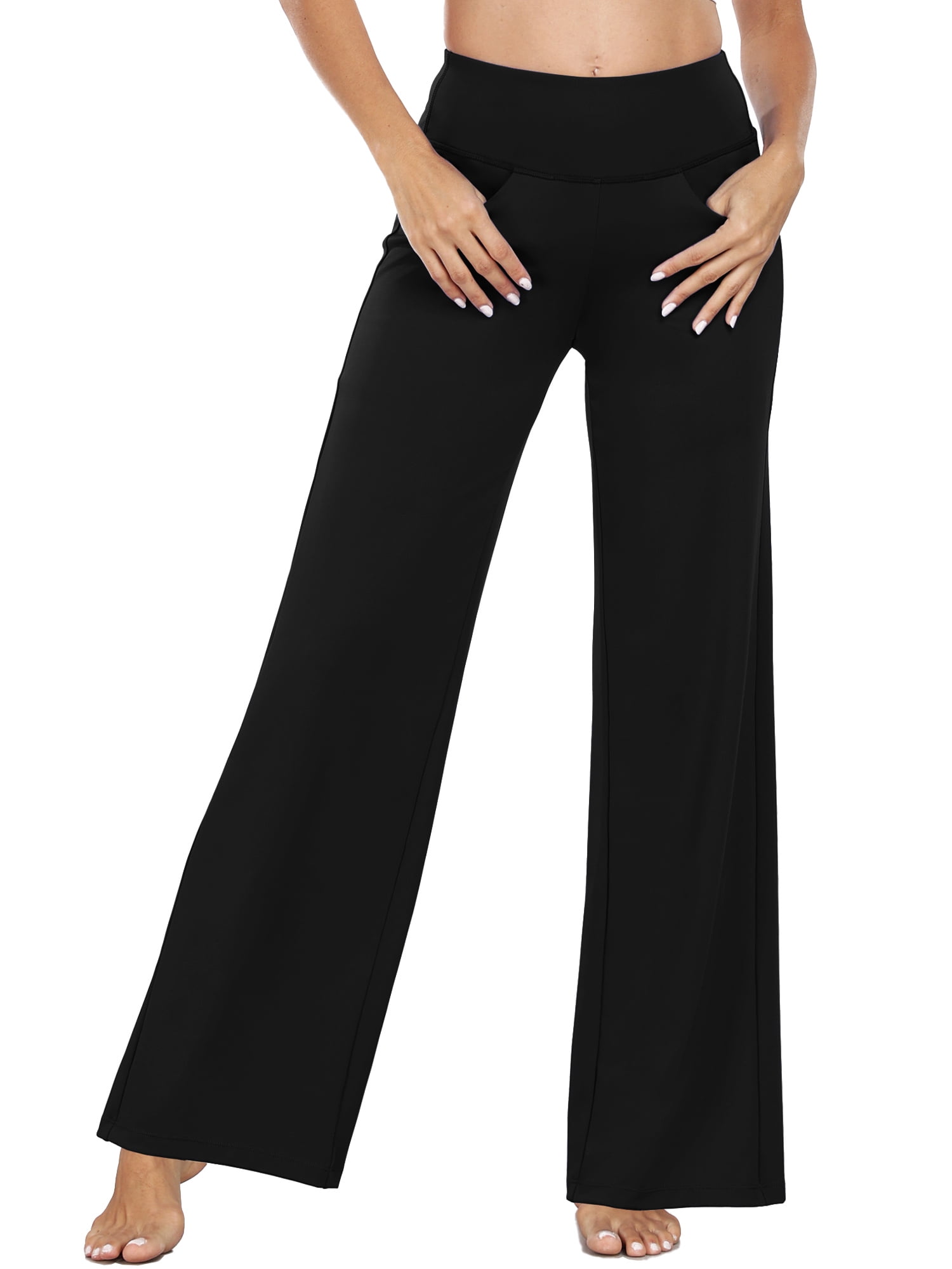 NELEUS Womens 31" Wide Leg Pants Athletic Yoga Stretch Loose Legging ...