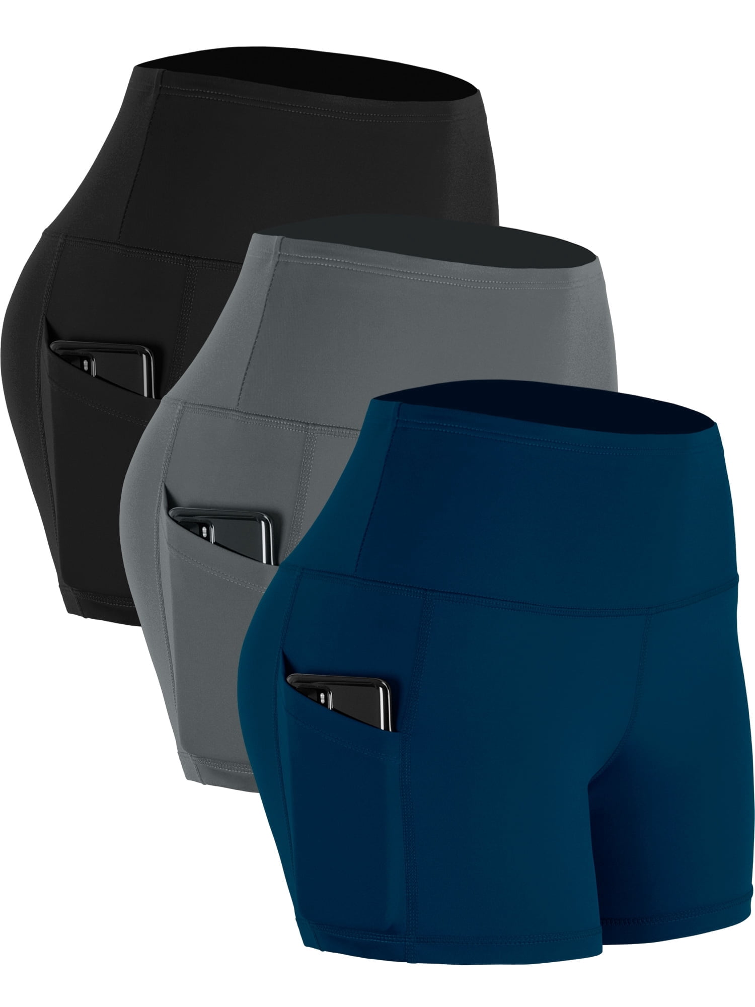 "NELEUS High Waist Athletic Running Shorts for Yoga, 4"" with Pockets ...