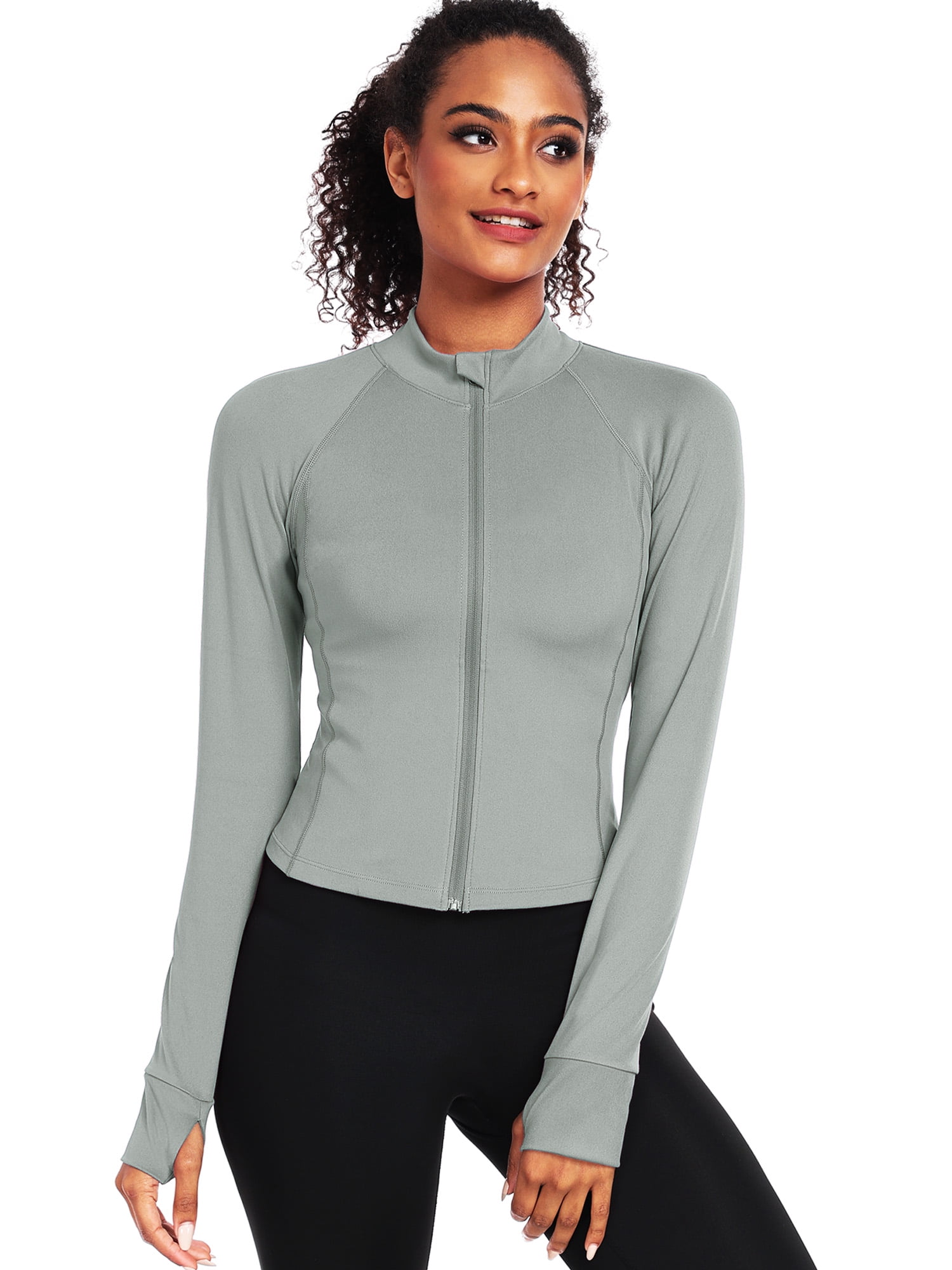 NELEUS Womens Athletic Jackets Zip Up Yoga Workout Jacket Short Coat ...