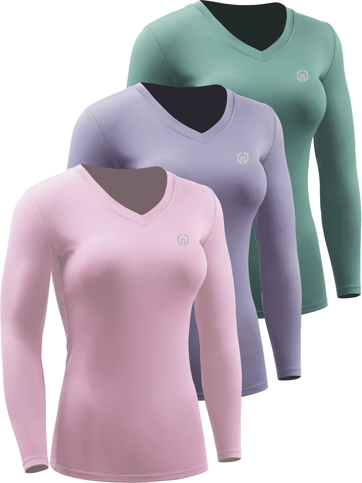 NELEUS Womens Compression Shirts Workout Yoga T Shirt V Neck Long ...