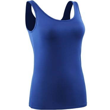 NELEUS Womens Workout Compression Tank Top with Built in Bra V Neck Sleeveless Shirts 3 Pack ...