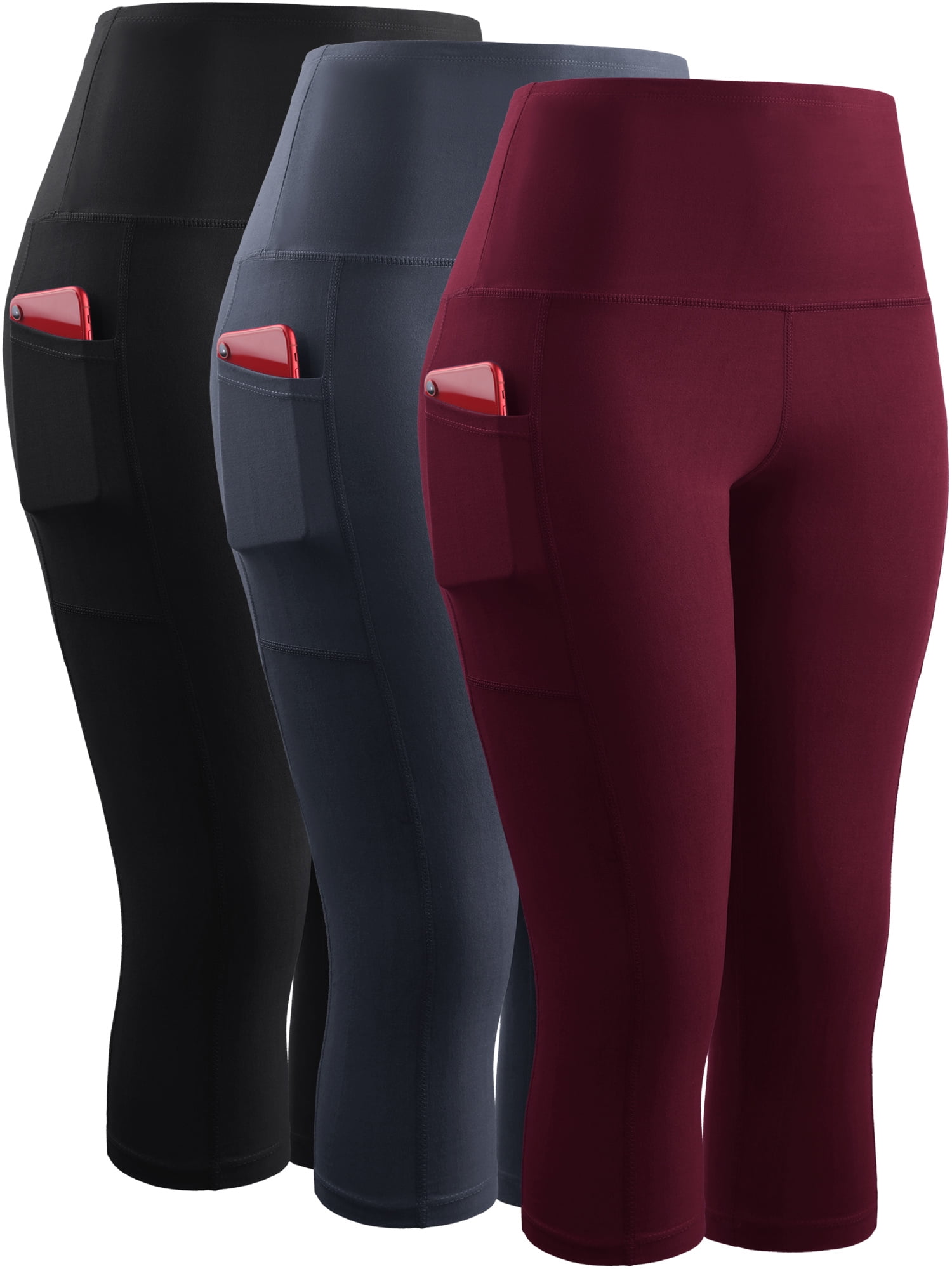 NELEUS Womens High Waist Yoga Capris Tummy Control Workout Stretch ...