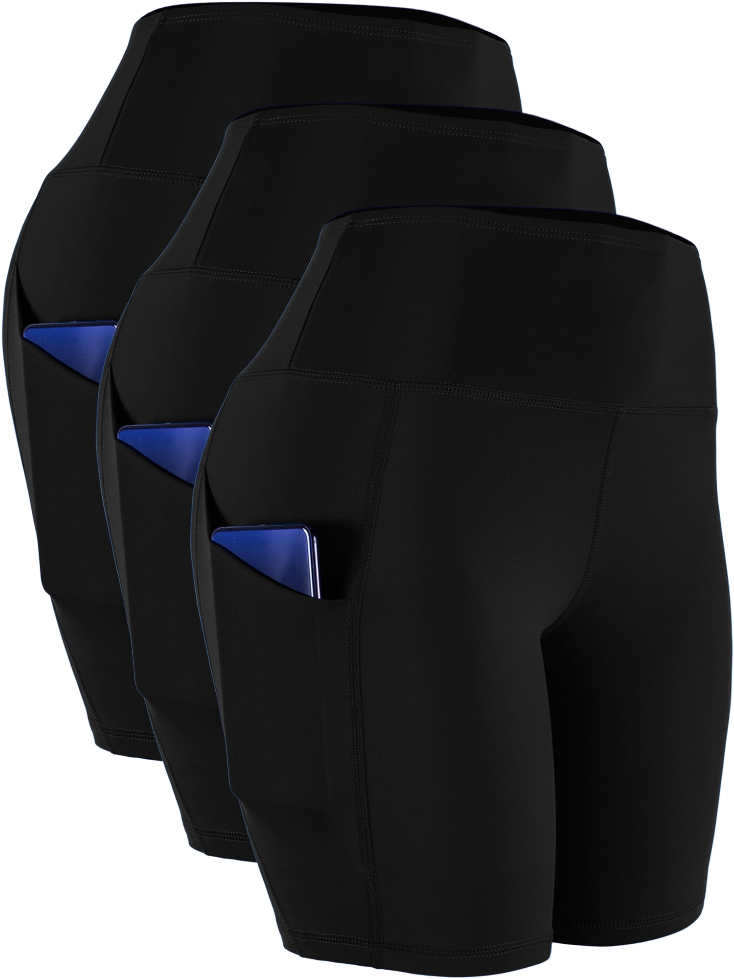 NELEUS Womens High Waist Yoga Shorts, Bike Compression, Two Side ...
