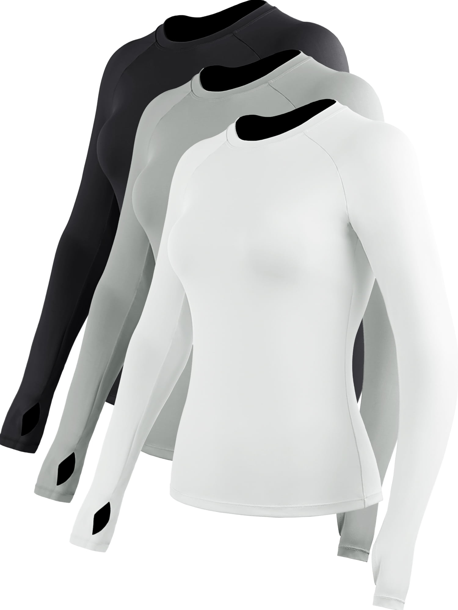 NELEUS Quick-Drying Womens Running Shirt, Long Sleeve with Thumb Hole ...