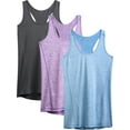 NELEUS Women's 3 Pack Athletic Racerback Tank Top for Yoga, Running ...