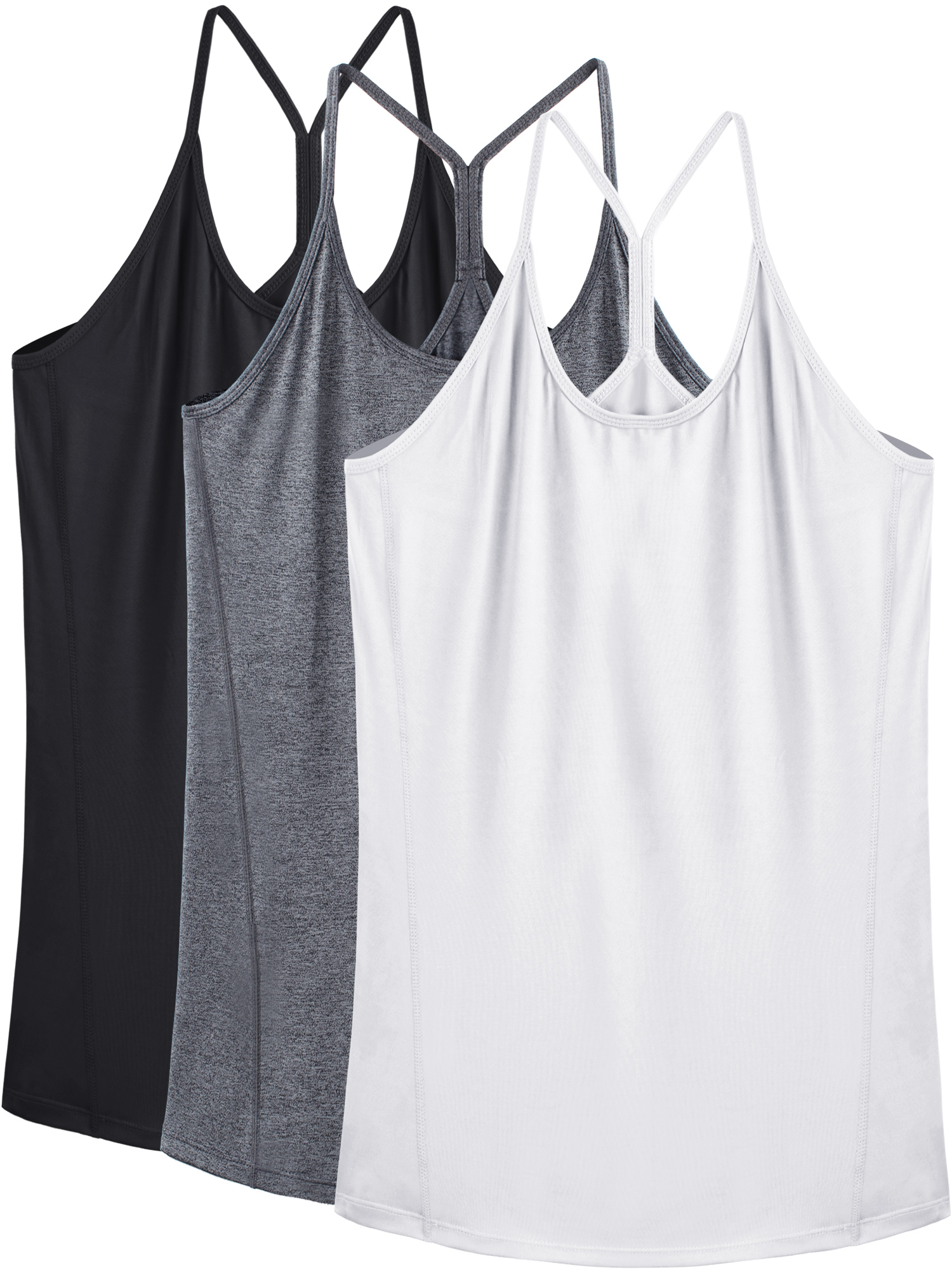 icyzone Workout Tank Tops for Women - Racerback Athletic Yoga Tops ...
