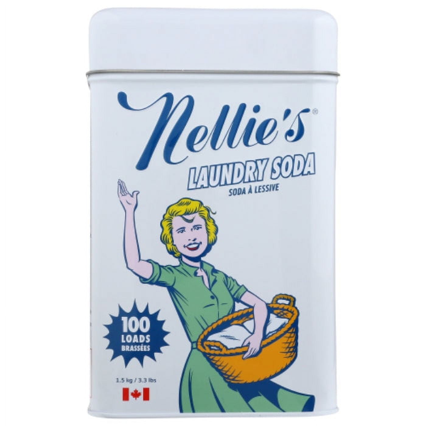 NELLIES ALL NATURAL LAUNDRY DTRGNT 100 LOAD 3.3 LB - Pack of 6 ...