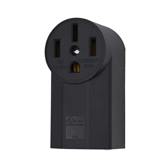 NEMA 14-50R Receptacle 3-Pole 4-Wire Surface Mount Power Receptacle ...