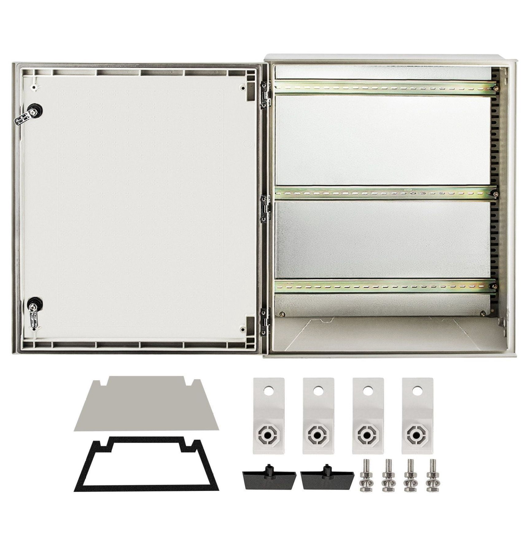 NEMA 4X Enclosure Fiberglass Electrical Box 24x20x9", IP66 Waterproof ...