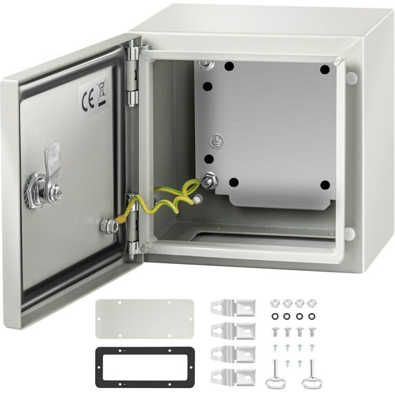 NEMA 4X Steel Electrical Enclosure, 8x8x6 Inches, IP66 Rated Waterproof ...