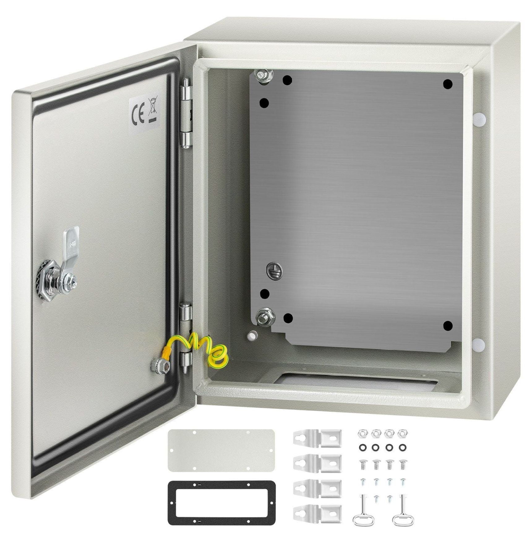 NEMA 4X Steel Enclosure 12x10x6", IP66 Waterproof Electrical Box, Outdoor Indoor Junction Box ...