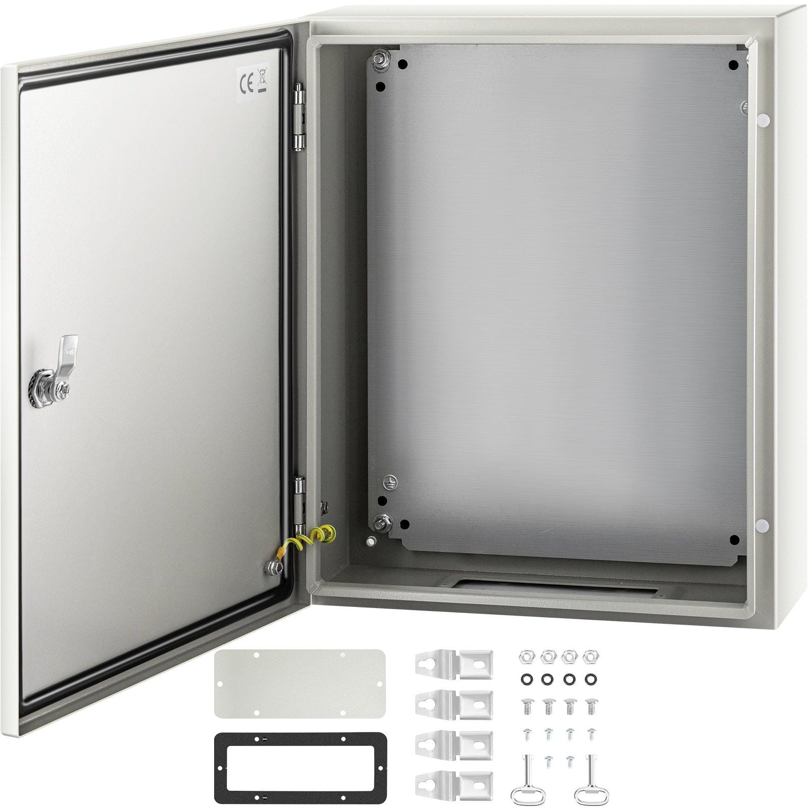 NEMA 4X Steel Enclosure, 20x16x6 Inch IP66 Waterproof Metal Electrical ...