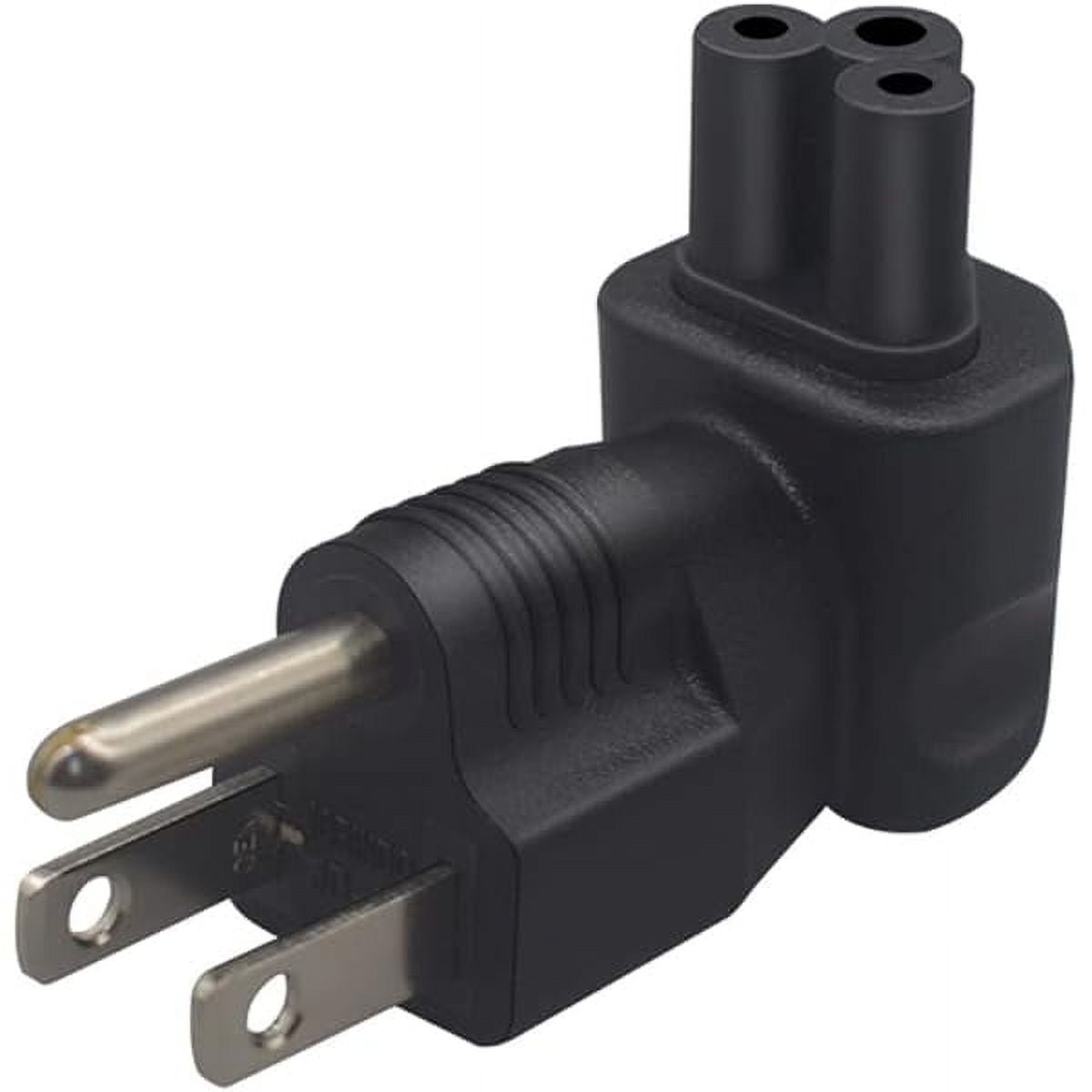 NEMA 5-15P to IEC320 C5 AC Power Converter,Us Standard Plug 5-15P to C5 Notebook Power Adapter ...