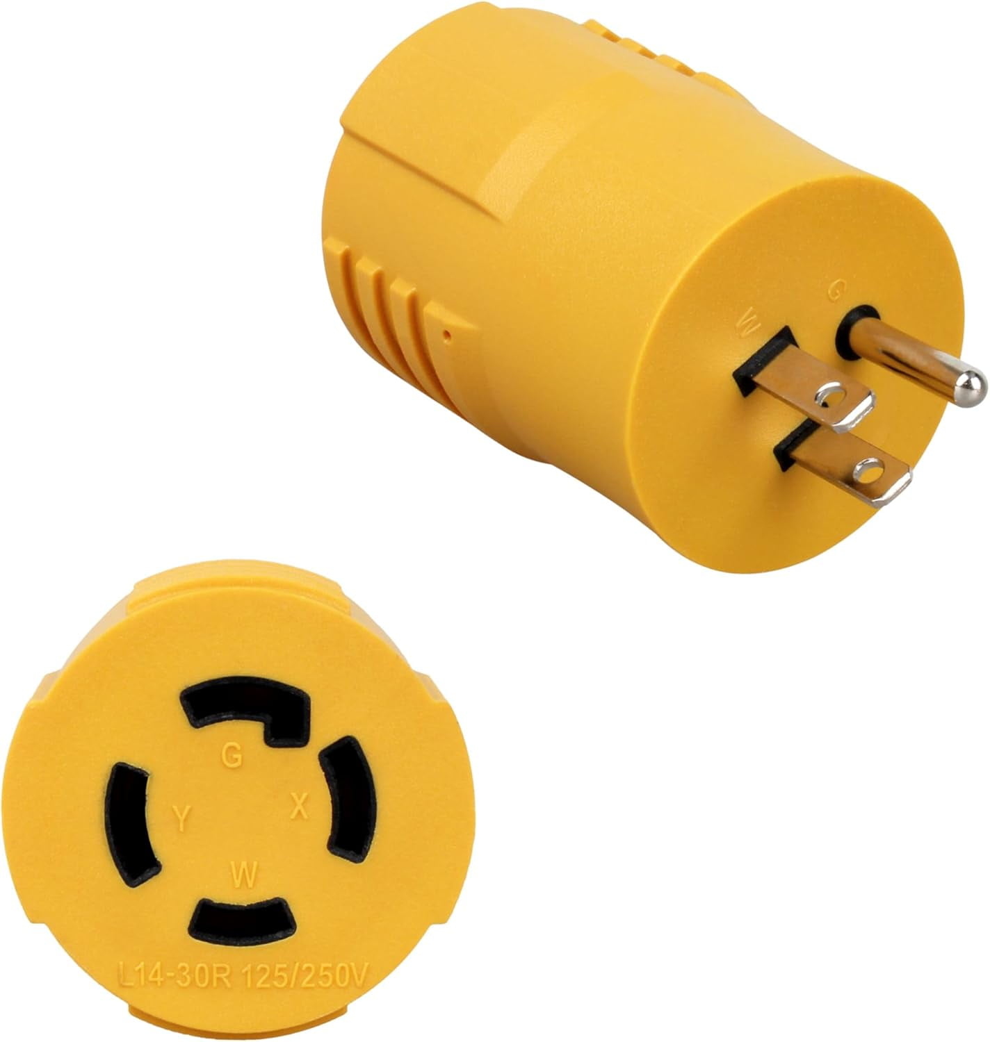 NEMA 5-15P to L14-30R Power Adapter,3 Prong Household 15 Amp to 4 Prong ...