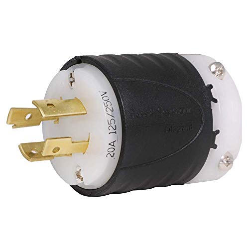NEMA L14-20P Plug - Rated for 20A, 120/240V, 4-Wire - Iron Box Part ...